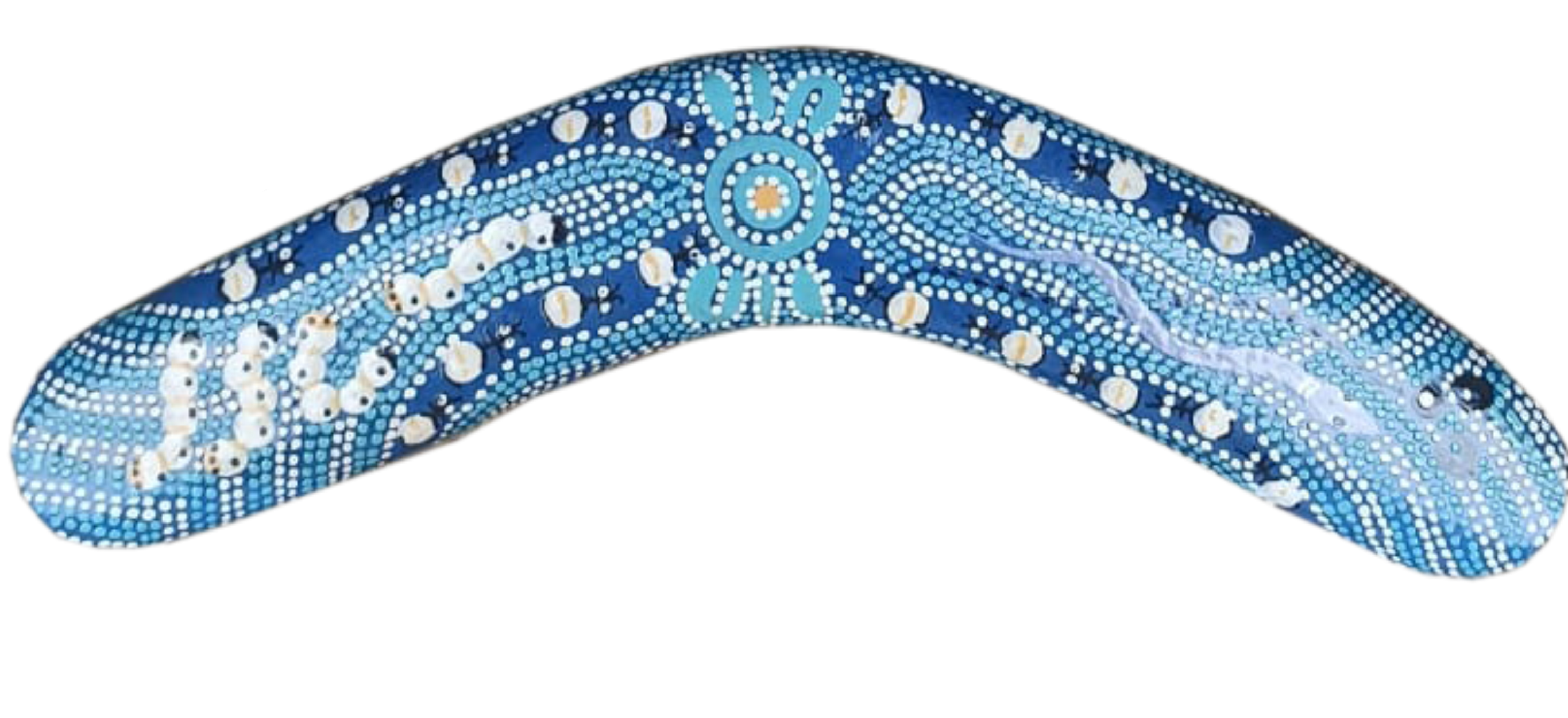 Boomerang - Bush Tucker Blue By Julie Paige — Bulurru Shop
