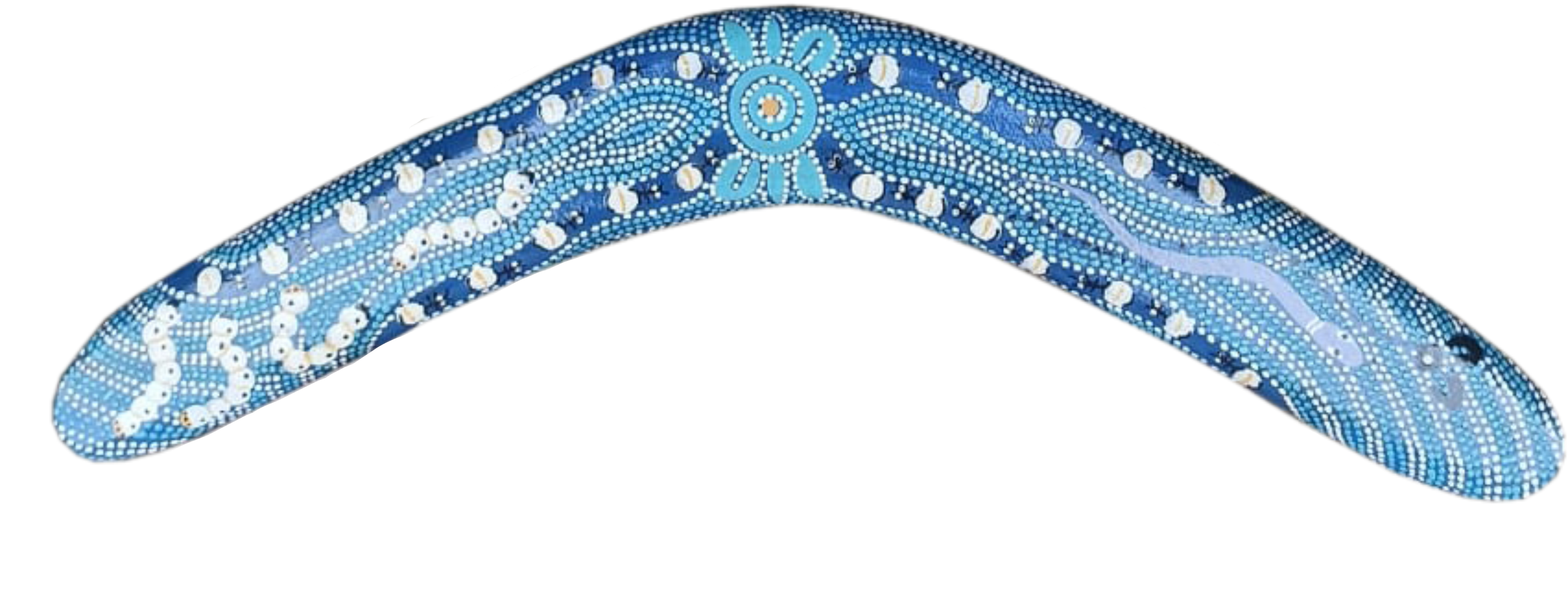 Boomerang - Bush Tucker Blue By Julie Paige — Bulurru Shop
