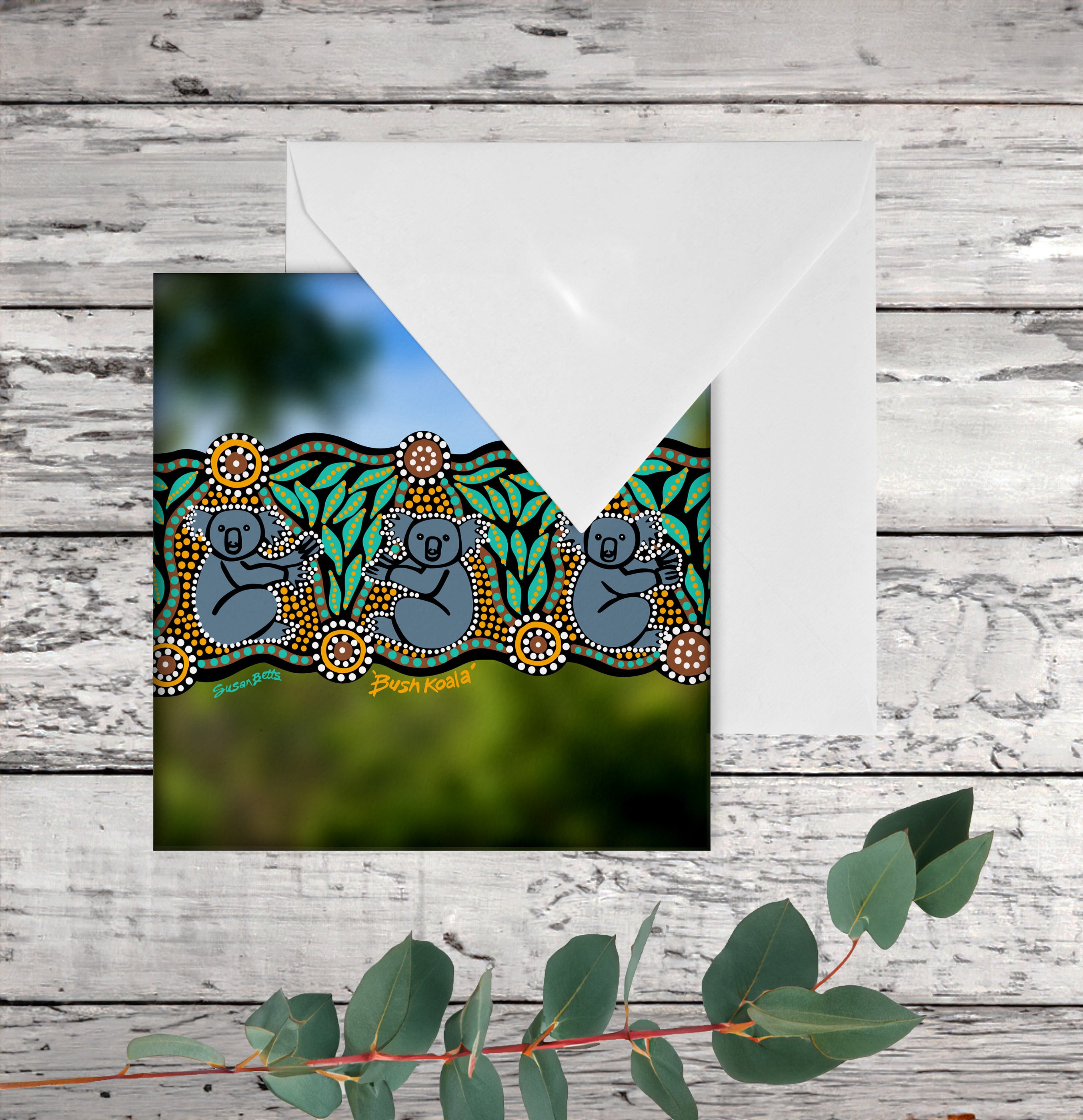 Greeting Card - Bush Koala By Susan Betts — Bulurru Shop