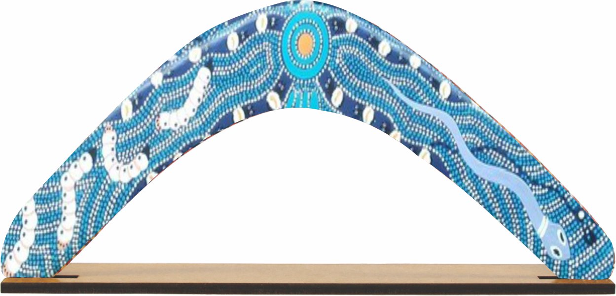Returning Boomerang - Bush Tucker Blue — Bulurru Shop