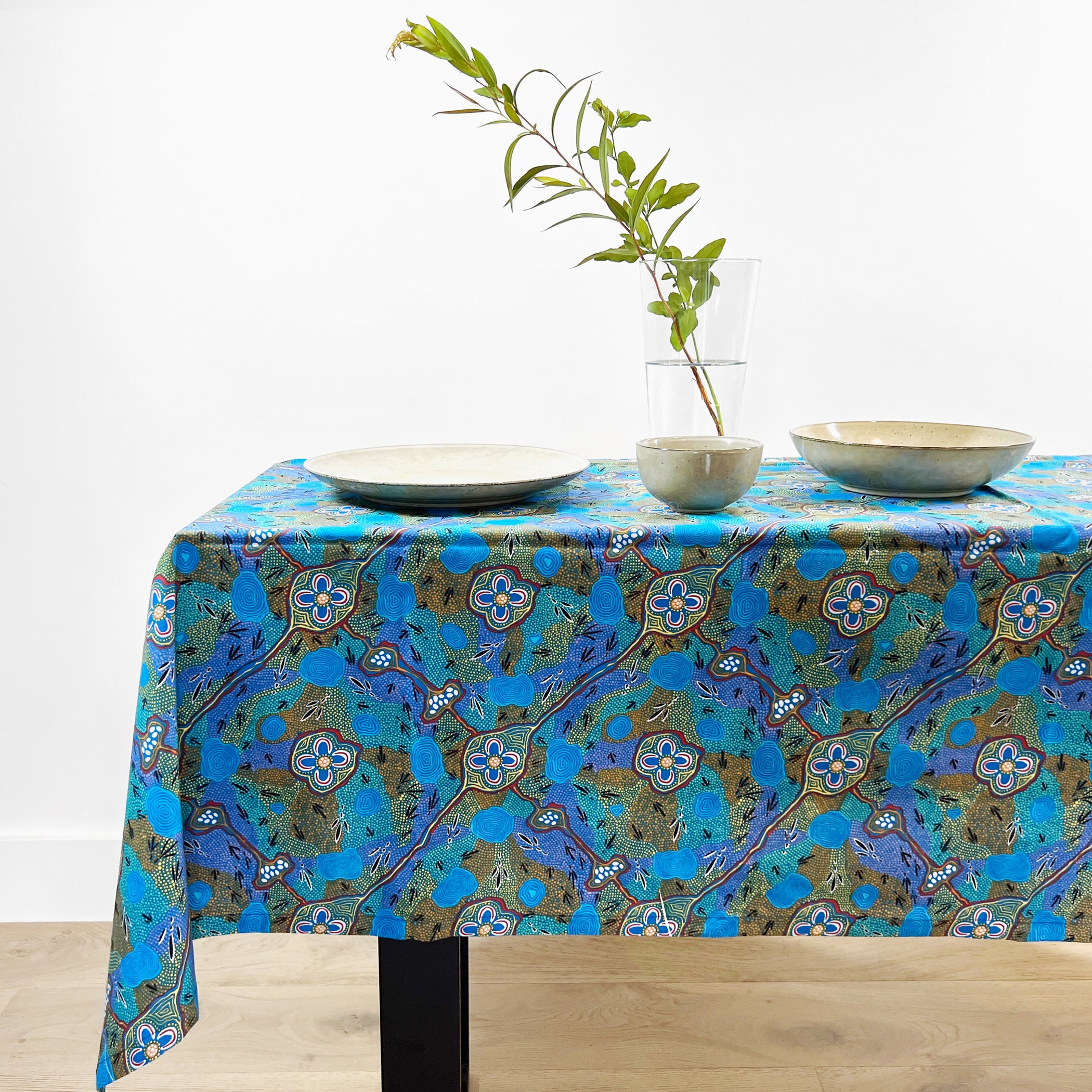 Buy Aboriginal Square Tablecloth Online Australia — Bulurru Shop