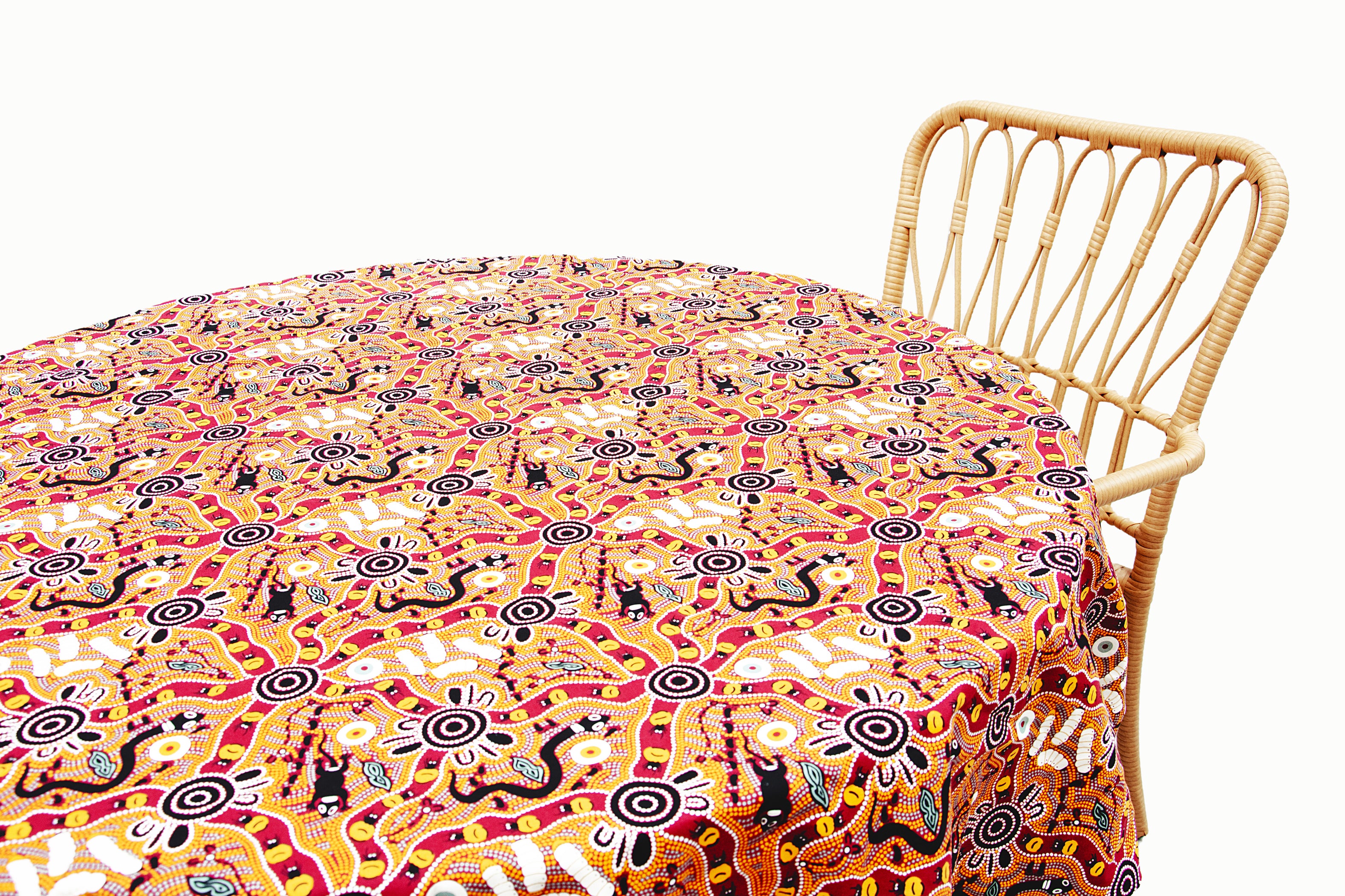 Buy Aboriginal Round Tablecloth Online Australia — Bulurru Shop