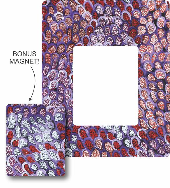 Photo Frame Magnet - Cindy Wallace (Purple) — Bulurru Shop