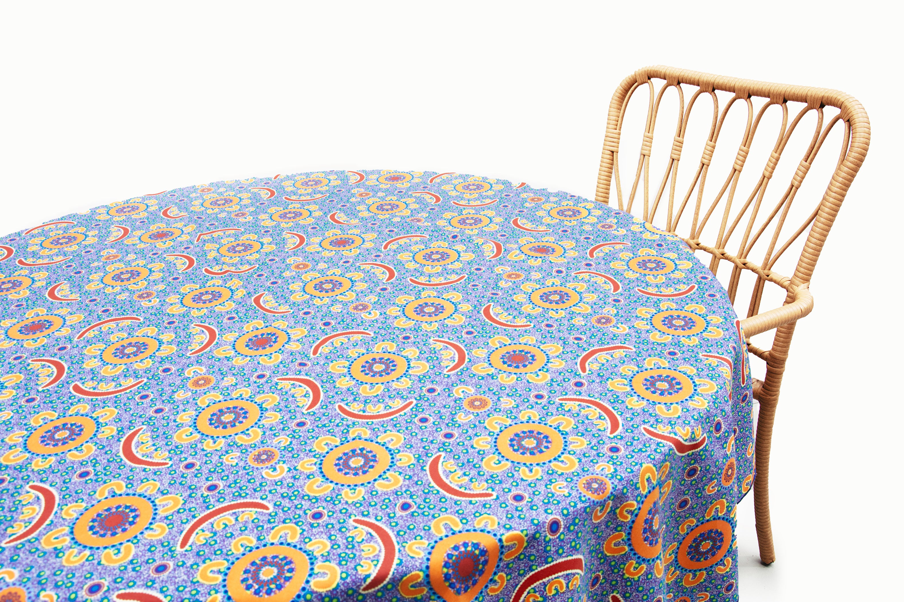 Buy Aboriginal Round Tablecloth Online Australia — Bulurru Shop