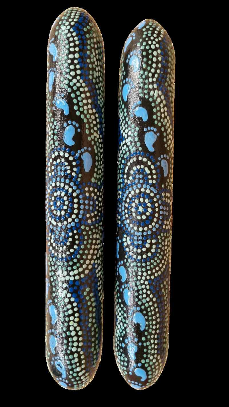 Wholesale Australian Clapsticks Dot Art | Indigenous Artefacts | Ahava ...