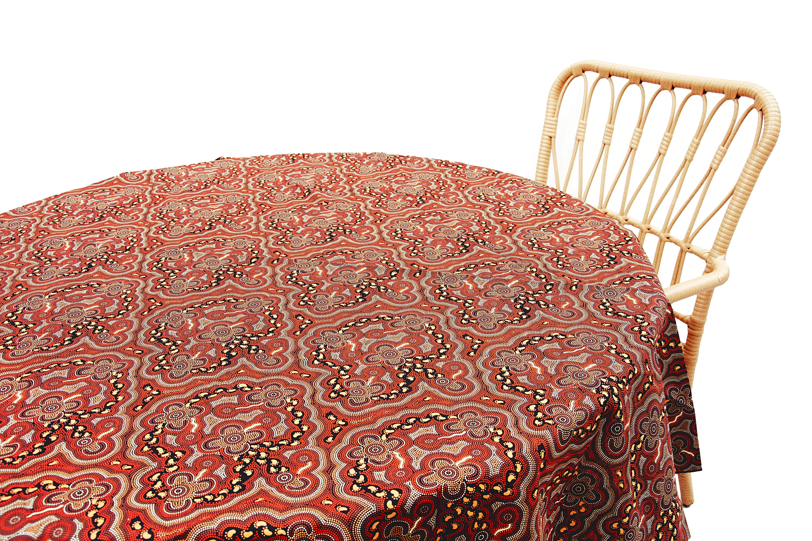 Buy Aboriginal Round Tablecloth Online Australia — Bulurru Shop