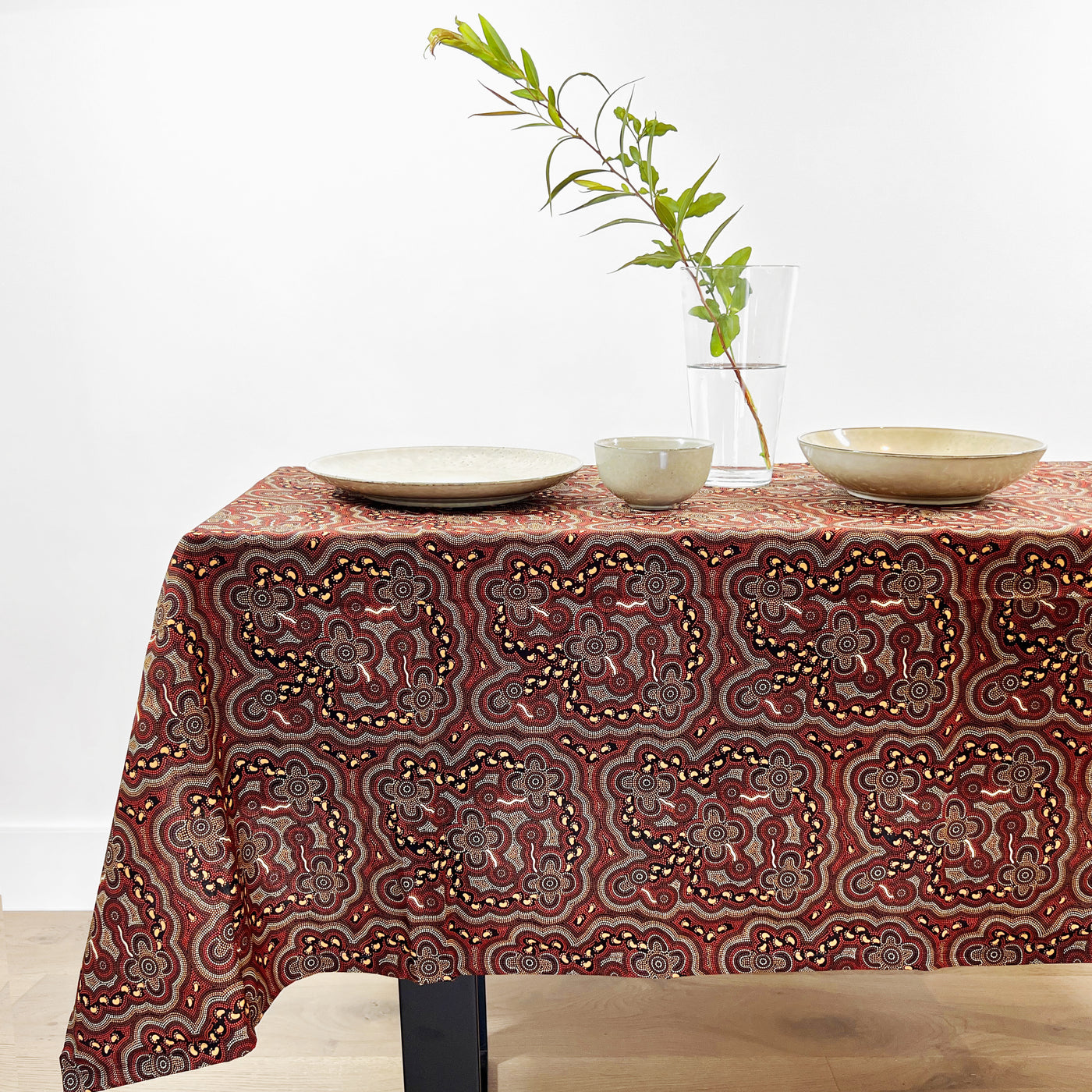 Buy Aboriginal Square Tablecloth Online Australia — Bulurru Shop