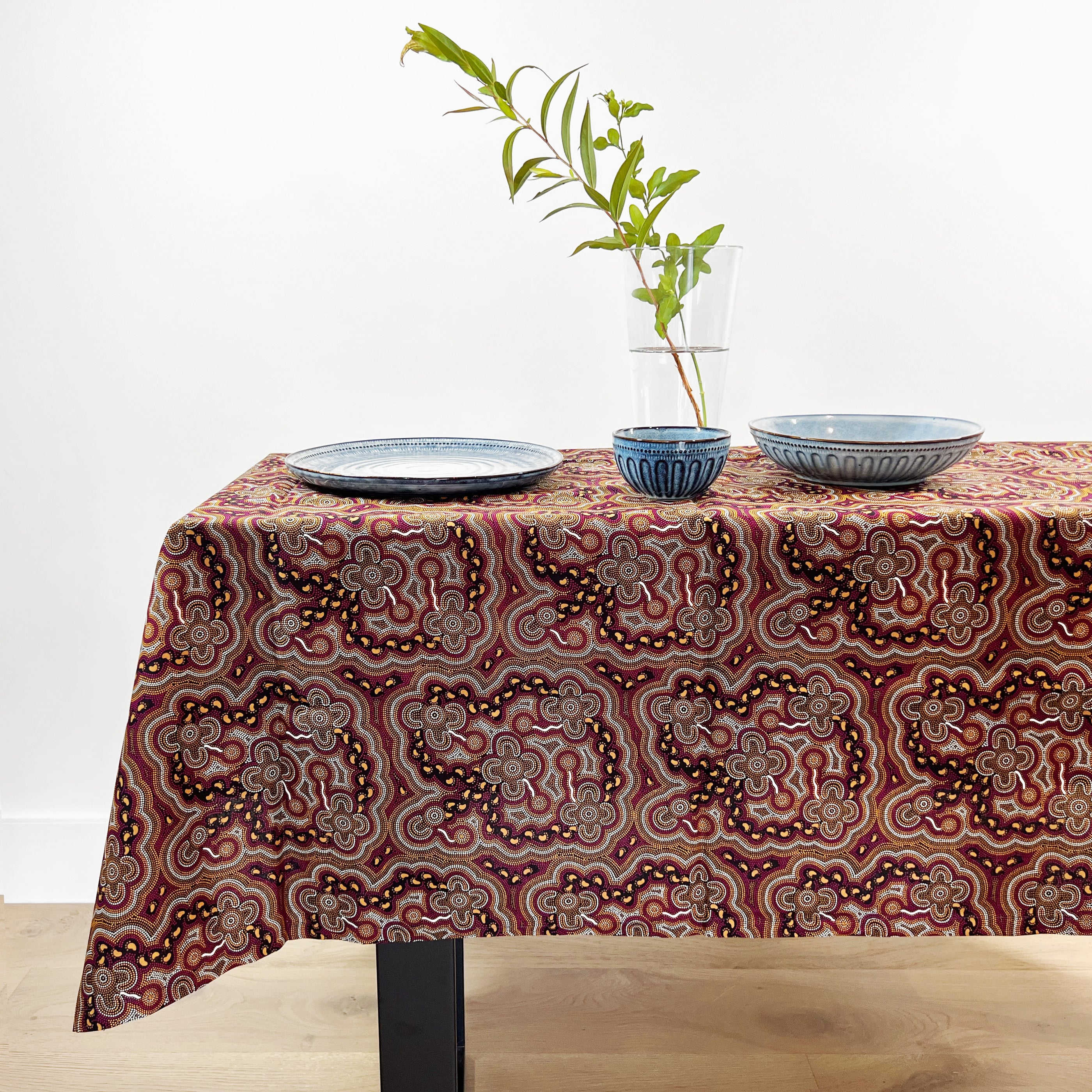 Buy Aboriginal Square Tablecloth Online Australia — Bulurru Shop
