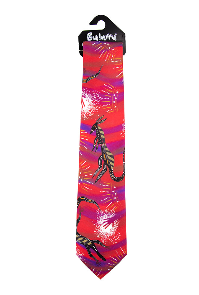 Silk Tie - Desert Totems By Louis Enoch — Bulurru Shop