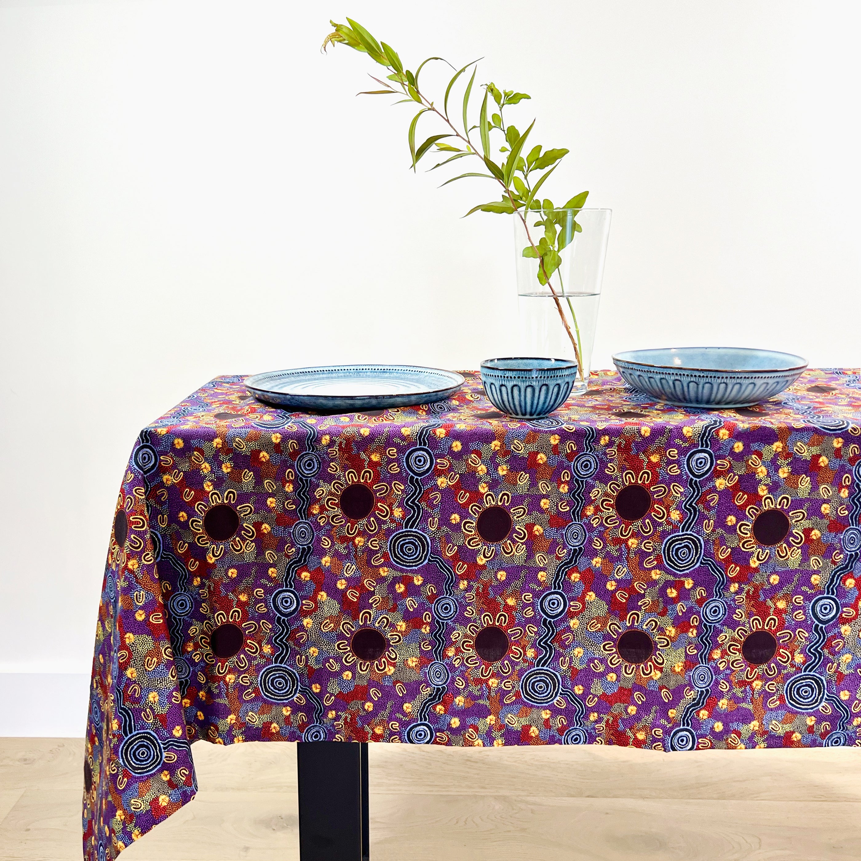 Buy Aboriginal Square Tablecloth Online Australia — Bulurru Shop