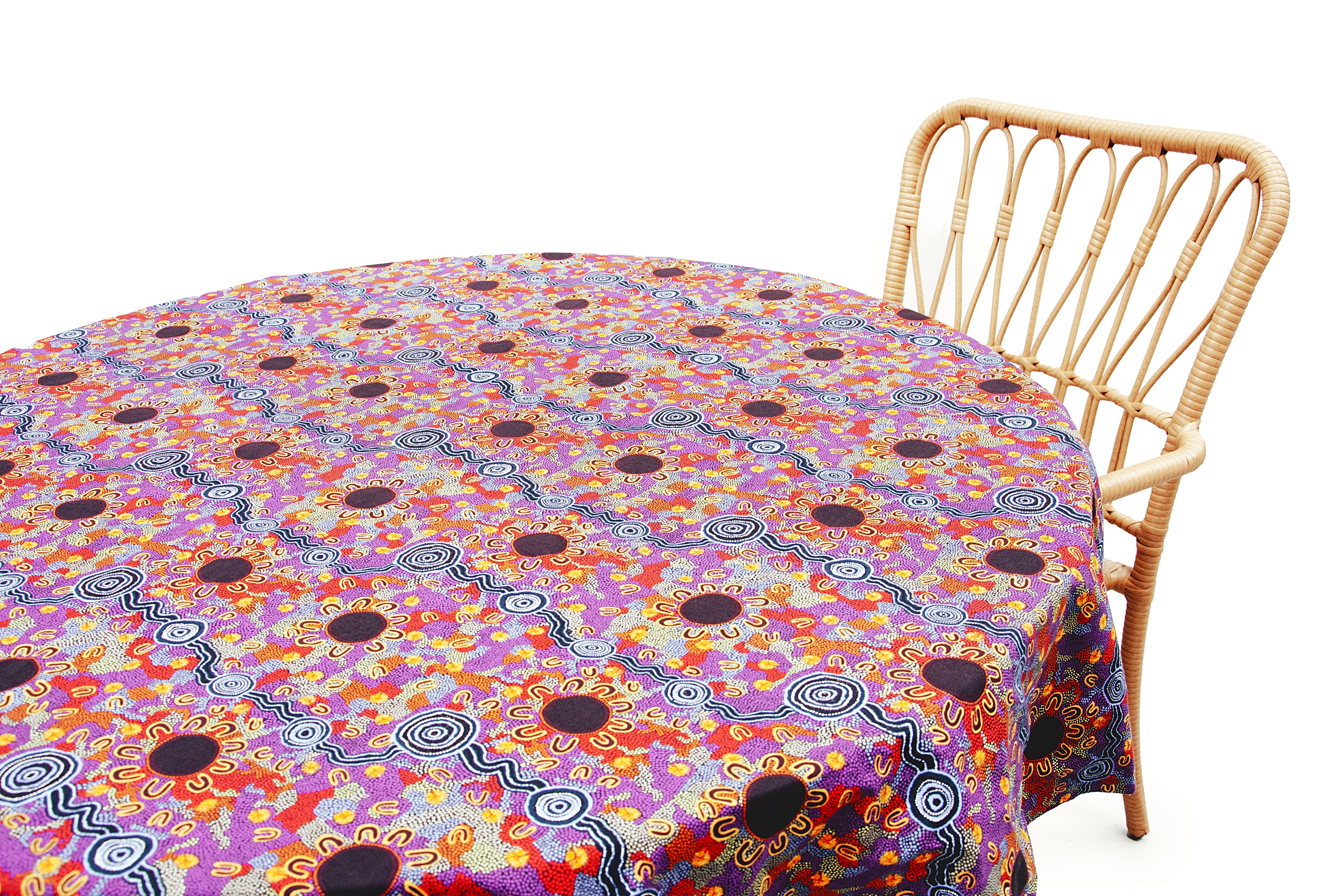 Buy Aboriginal Round Tablecloth Online Australia — Bulurru Shop