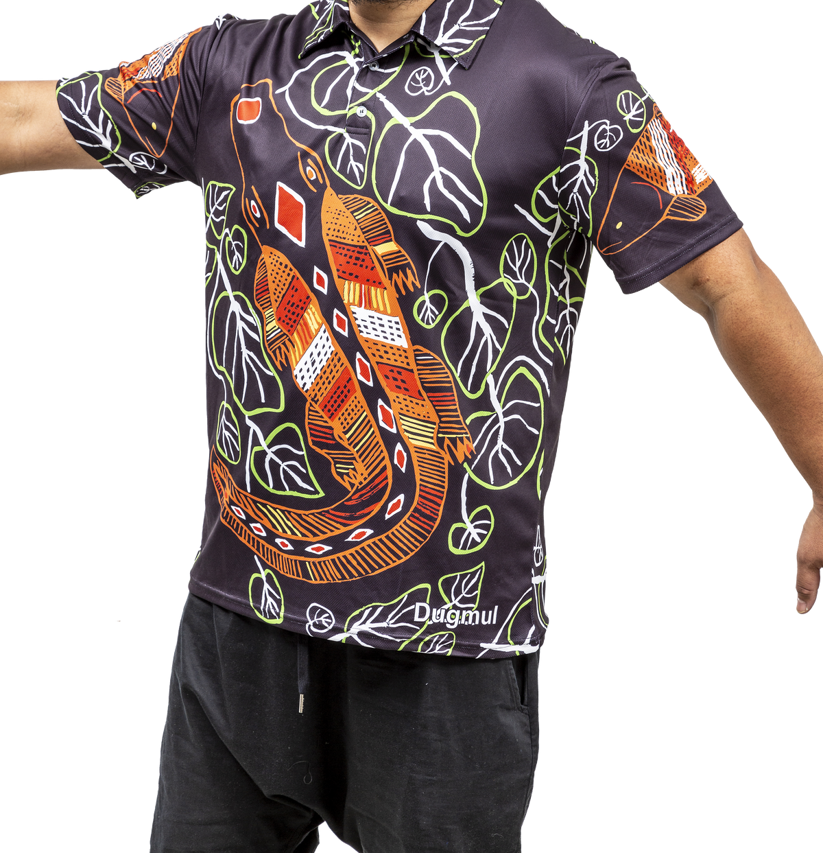 Graham Kenyon Polo Shirt - Dugmul Indigenous Art — Bulurru Shop
