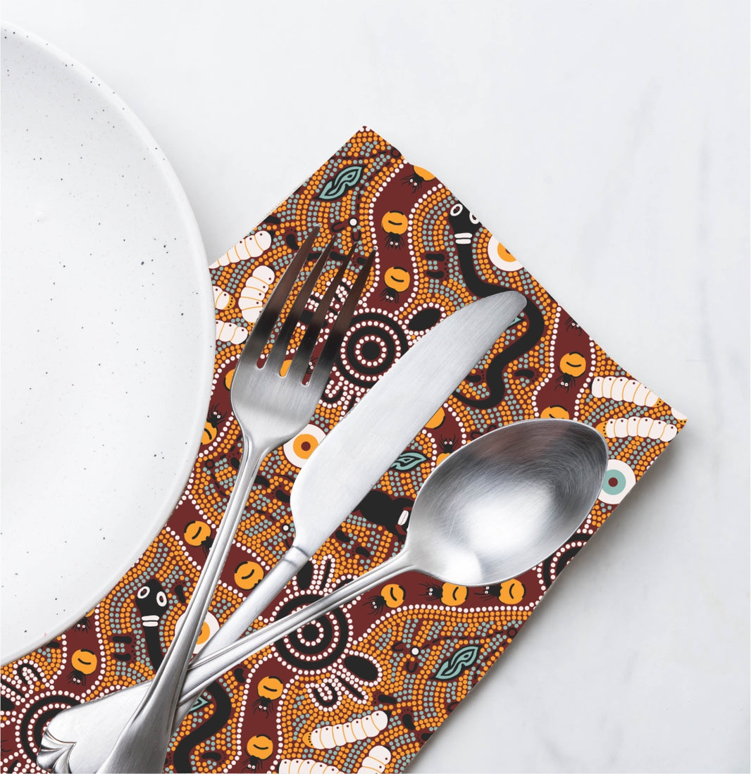 Buy Aboriginal Napkins Online | Cotton Napkins & Serviettes Australia ...