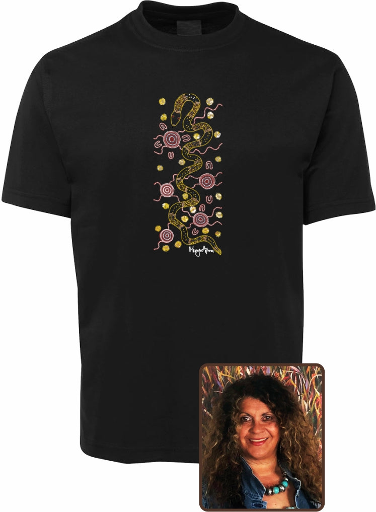 T Shirt ADULT Regular Fit - Merryn Apma, Snake Design — Bulurru Shop