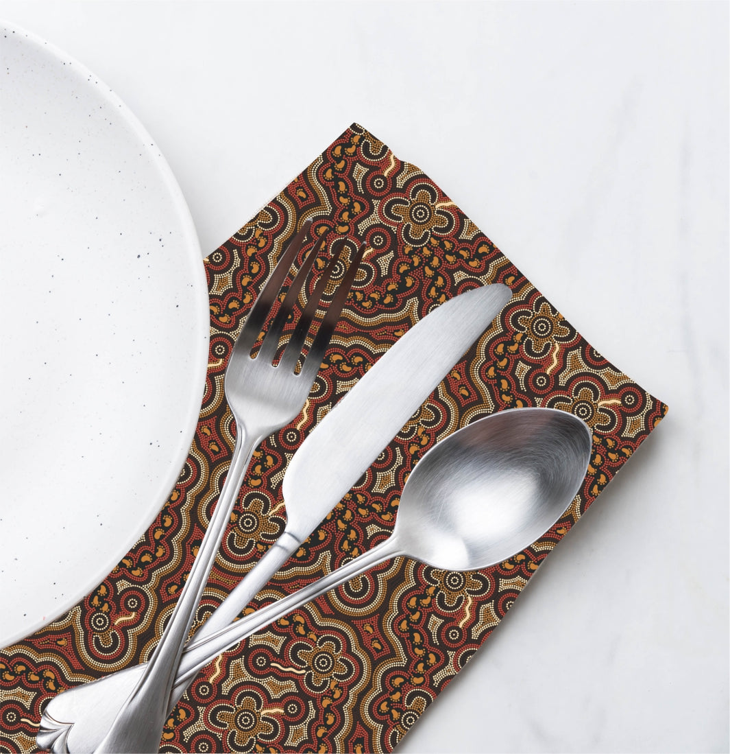 Buy Aboriginal Napkins Online | Cotton Napkins & Serviettes Australia ...