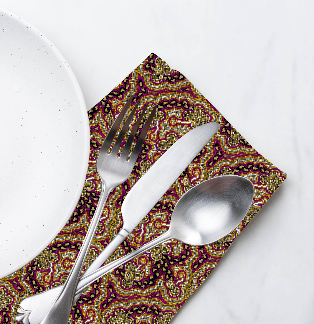 Buy Aboriginal Napkins Online | Cotton Napkins & Serviettes Australia ...