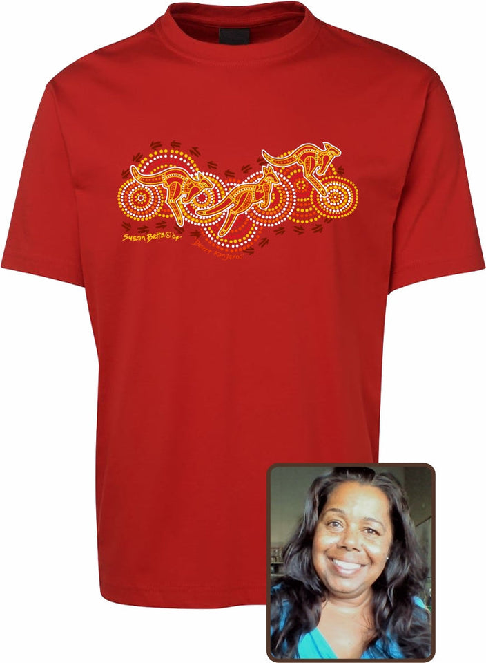 T Shirt Kids Regular Fit - Susan Betts, Desert Kangaroo Design ...