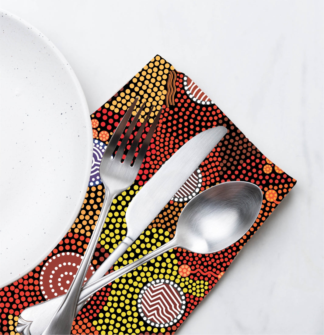 Buy Aboriginal Napkins Online | Cotton Napkins & Serviettes Australia ...