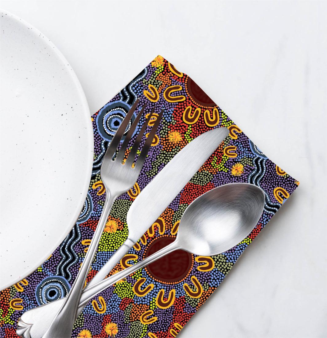 Buy Aboriginal Napkins Online | Cotton Napkins & Serviettes Australia ...