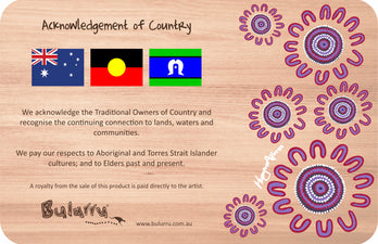 Acknowledgement of Country - 287mm x 187mm — Bulurru Shop