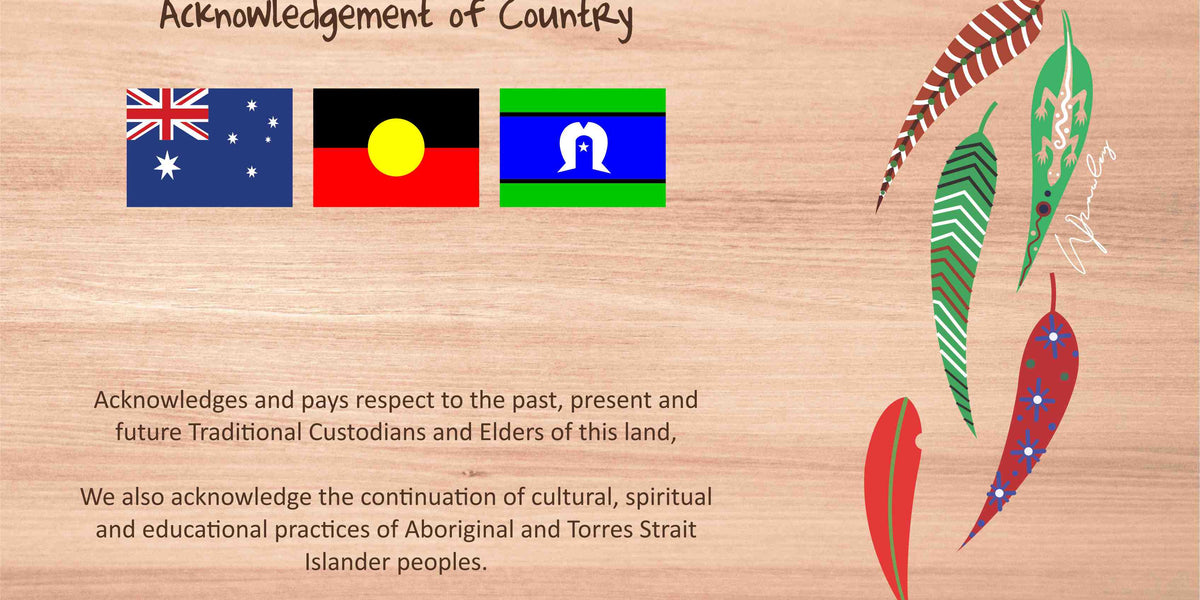 Customised Acknowledgement of Country - 287mm x 187mm — Bulurru Shop